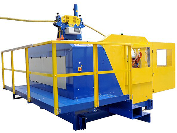 Maquina rebobinadora de cables automática